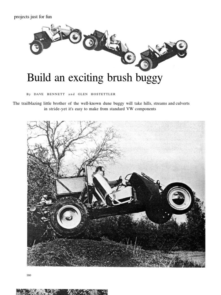 Brush Buggy, Build an Exciting | Volkswagen | Transmission (Mechanics)