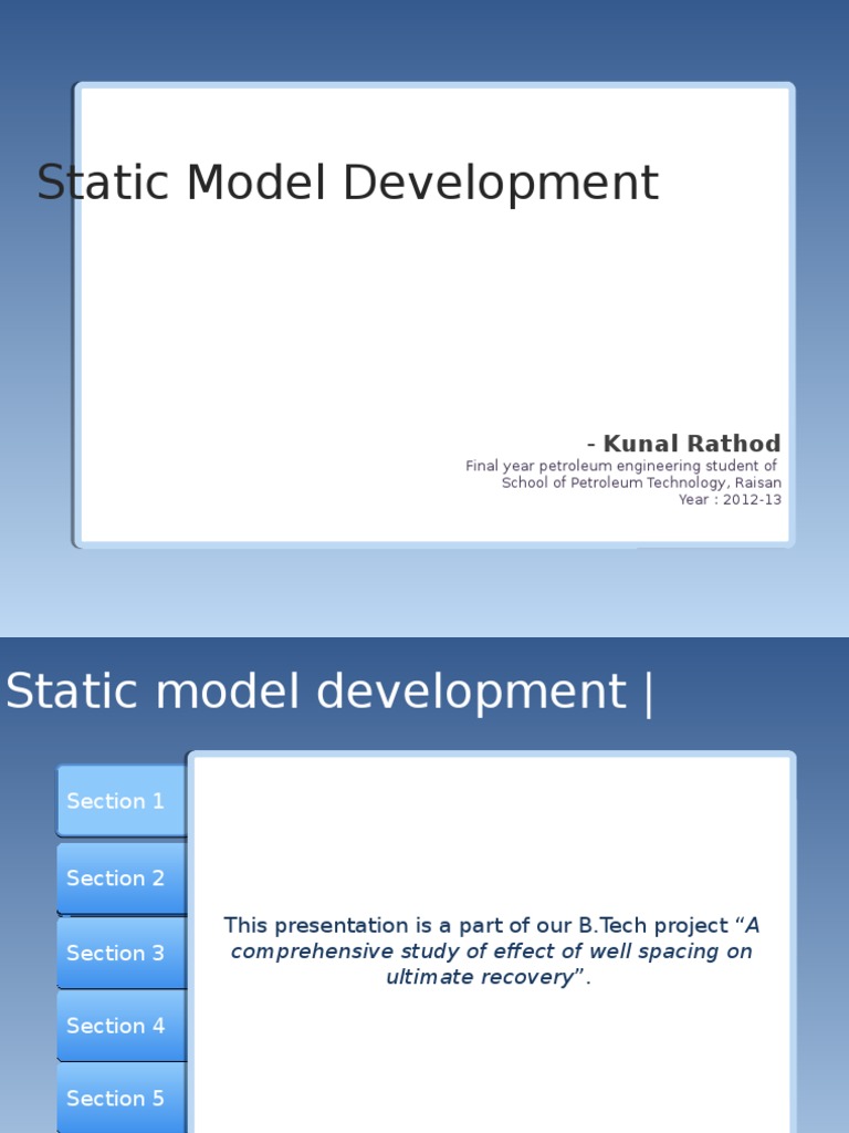 Introduction To Static Model Development | PDF | Stratigraphy | Sedimentary Rock