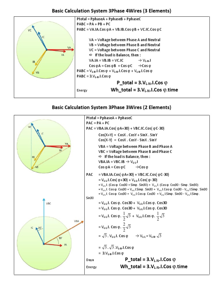3p4w and 3p3w Basic Calculation | PDF