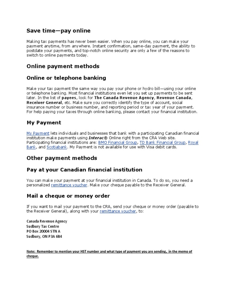 Hst-Payment Voucher | PDF