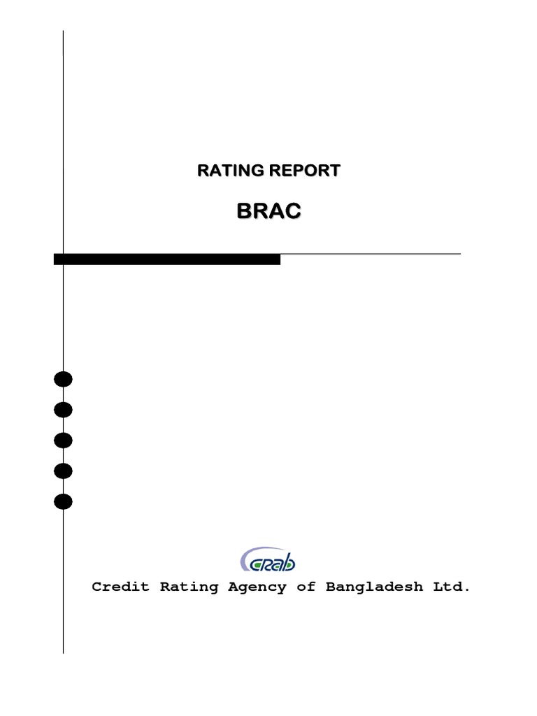 BRAC Rating Reports | PDF | Microfinance | Microcredit