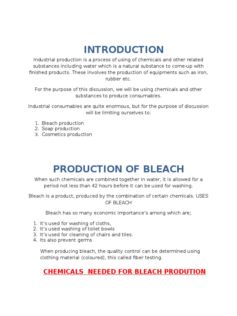 Soap, Cosmetics, Production | PDF | Sodium Hydroxide | Bleach