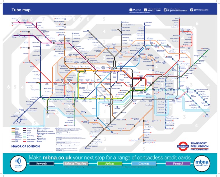 Standard Tube Map PDF | PDF | Transport Infrastructure | Public Transport