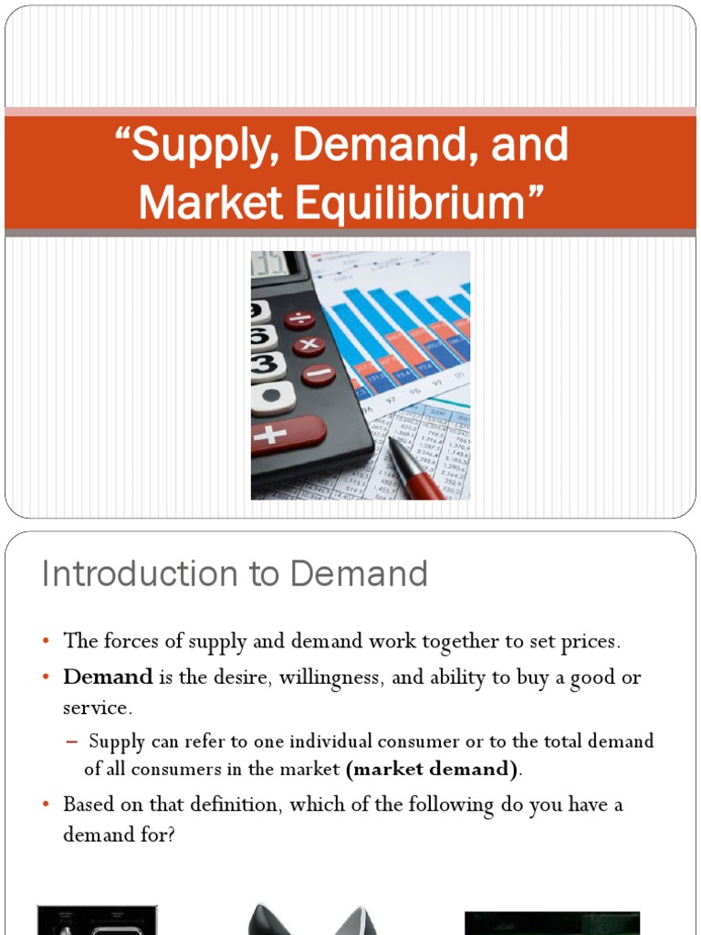 Supply Demand And Market Equilibrium Pdf Pdf Supply Economics