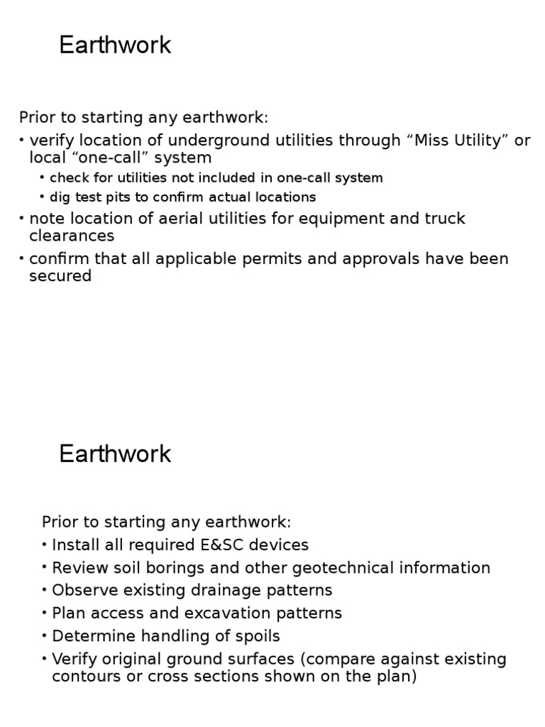 Earthwork Preparation & Equipment Guide | PDF | Home & Garden