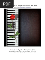How To Play The Piano For Beginners - Full Piano Course Notes (A4 ...