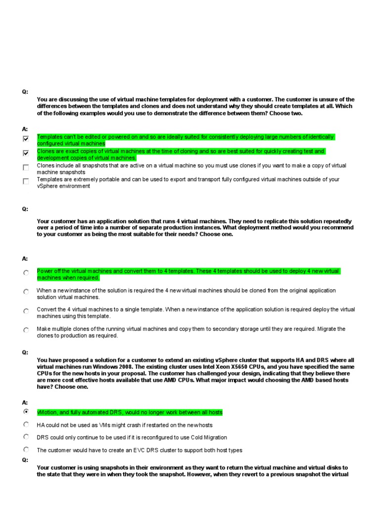 VTSP 5 5 Virtual Machine Management | PDF | V Mware | Virtual Machine