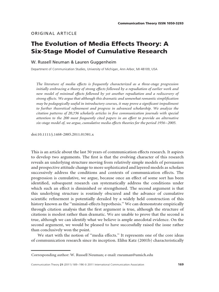 The Evolution of Effects Theory - Neuman, Guggenheim | Unduh gratis PDF ...