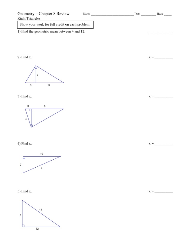 Geometry - CH 8 Review | PDF | Teaching Methods & Materials
