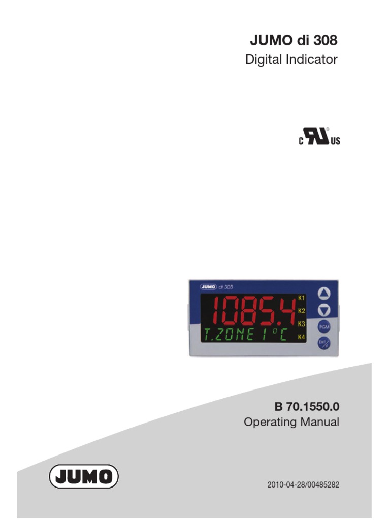 Jumo Di308 | PDF | Parameter (Computer Programming) | Electrostatic Discharge