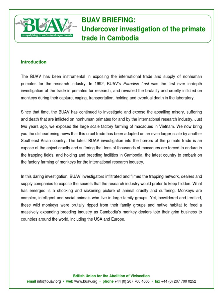 Enquête Buav | PDF | Conservation