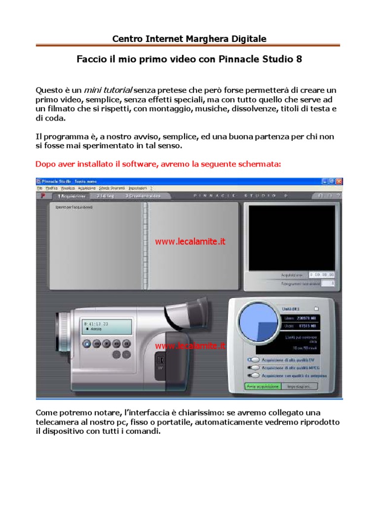 Tutorial Pinnacle Studio 8 | PDF