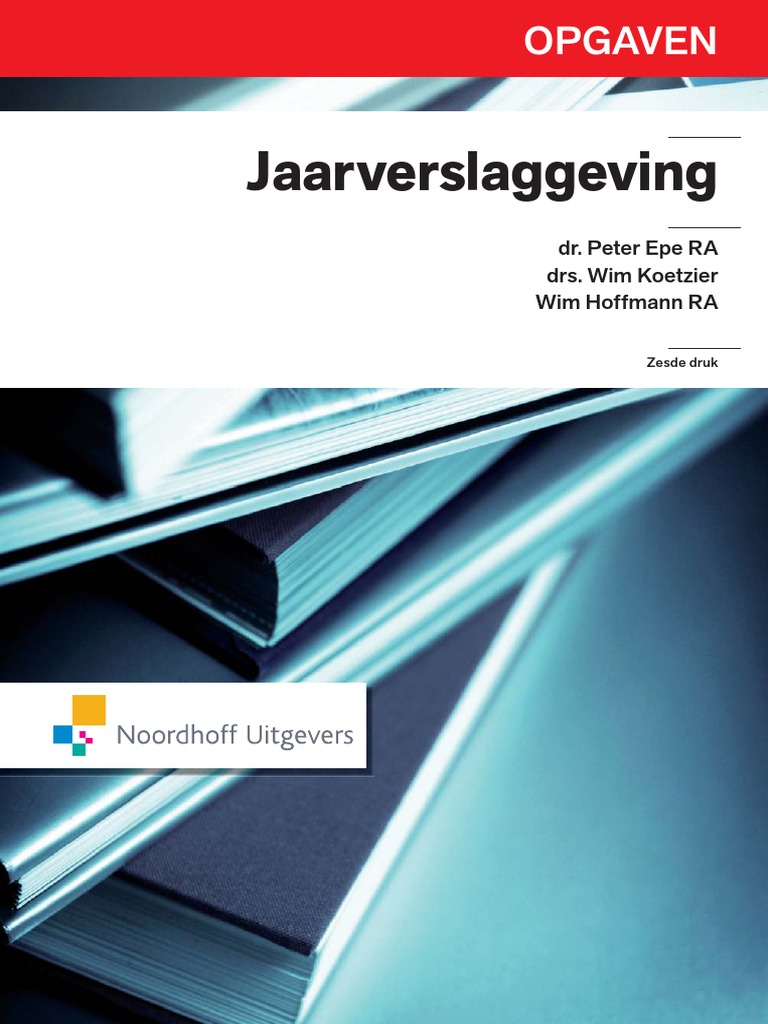 Jaarverslaggeving Opgavenboek | PDF
