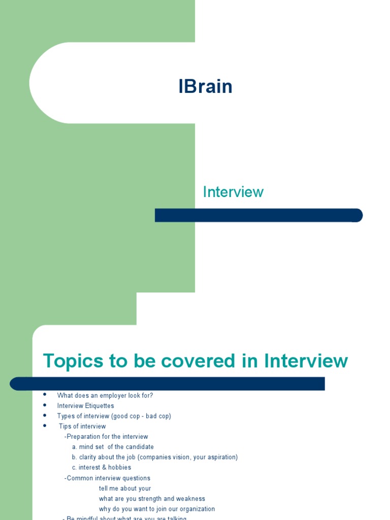 Interview | PDF