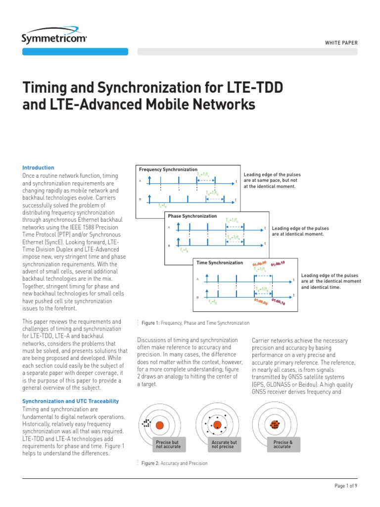 Timing Sync Lte Sec | PDF | Lte Advanced | Lte (Telecommunication)