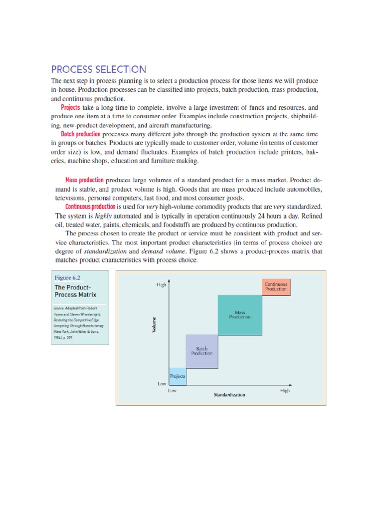 Types of Production Process PDF | PDF