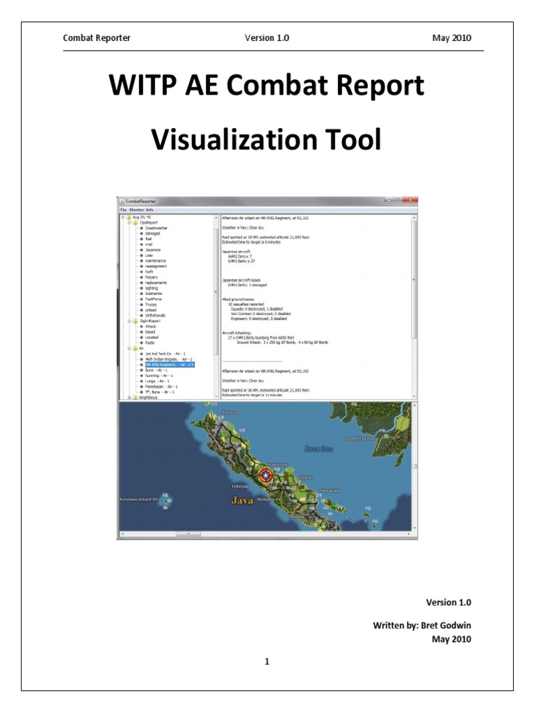 Witp Ae Combat Report Viewer Tool V1 0 Pdf Pdf Zip File Format Command Line Interface