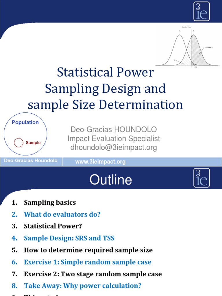 Sample Size Determination PDF - Houndolo | PDF | Statistical Power ...