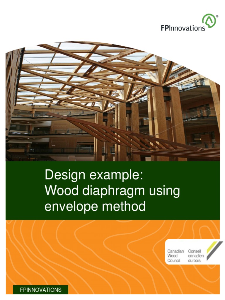 Design Example of Wood Diaphragm Using Envelope Method | PDF