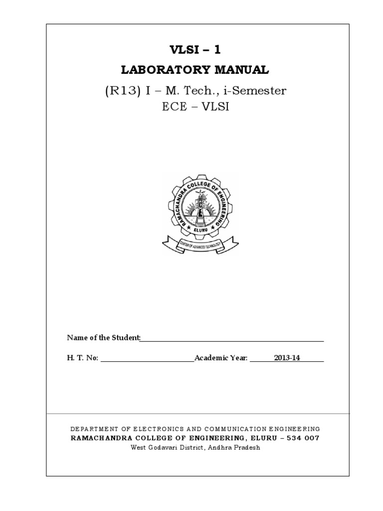 E Cad Lab Manual | PDF | Hardware Description Language | Vhdl