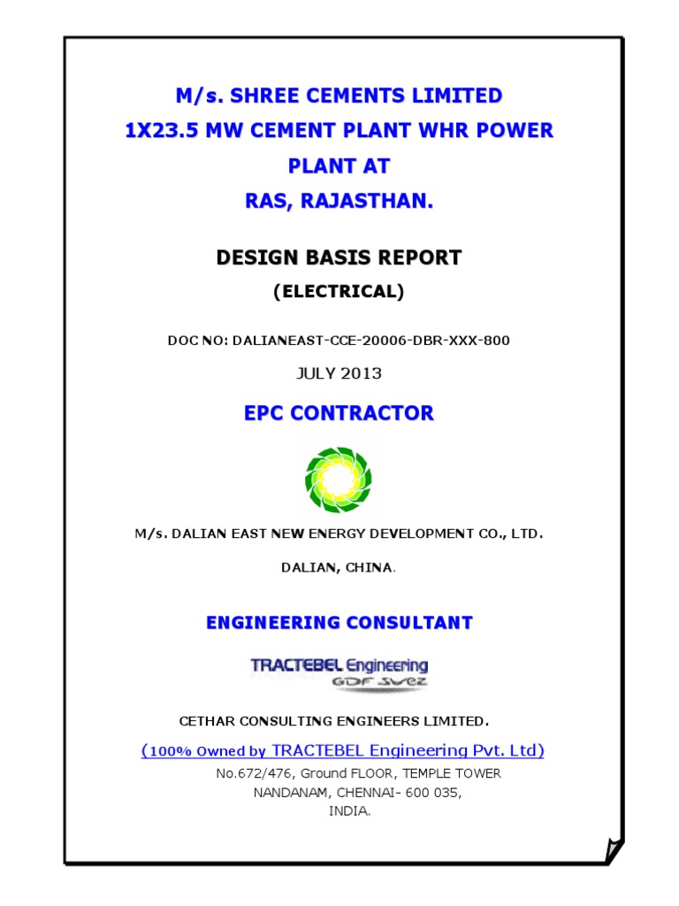 Design Basis Report PDF | PDF | Battery Charger | Alternating Current