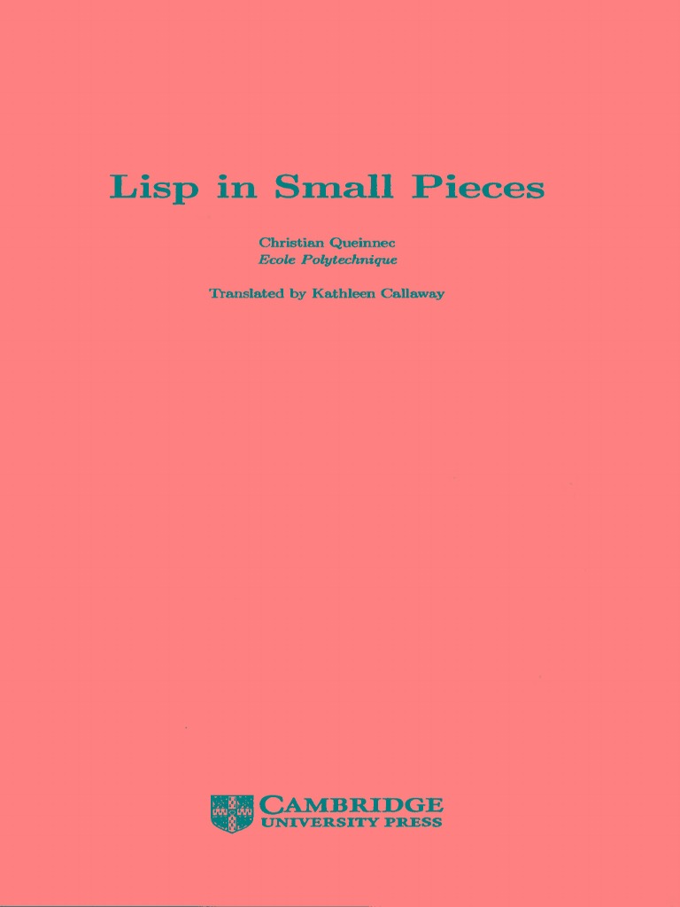 Lisp In Small Pieces Pdf 