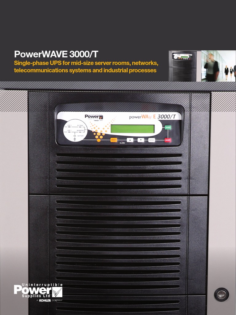 UPS 348-01-01 PowerWAVE 3000T.pdf | Battery (Electricity) | Reliability ...