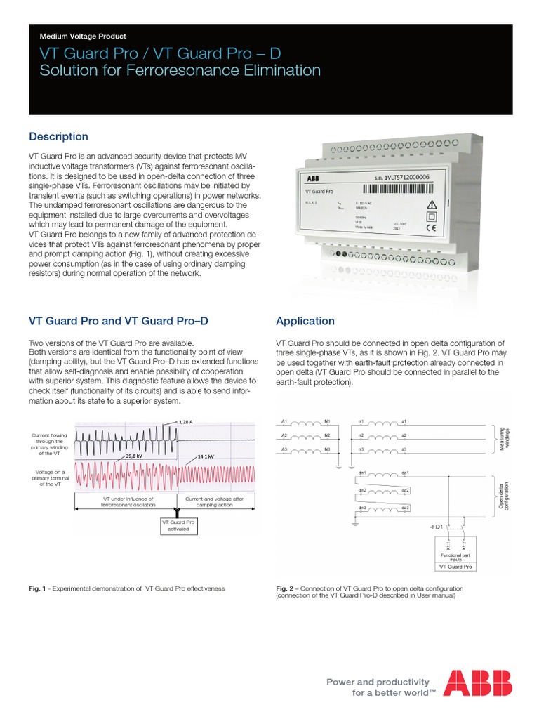 VT Guard PRO_EN | Transformer | Voltage