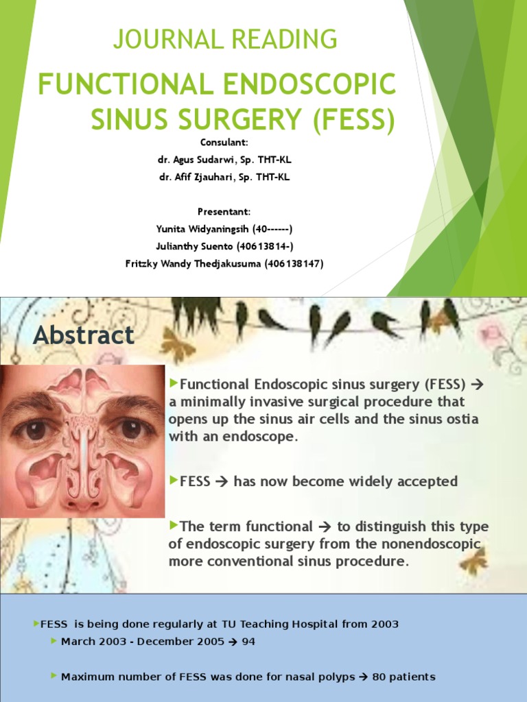 Overview of Functional Endoscopic Sinus Surgery | PDF | Endoscopy | Surgery