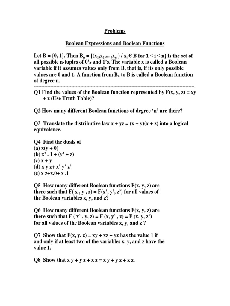 DMS Boolean Algebra Tutorial | PDF | Boolean Algebra | Teaching Mathematics