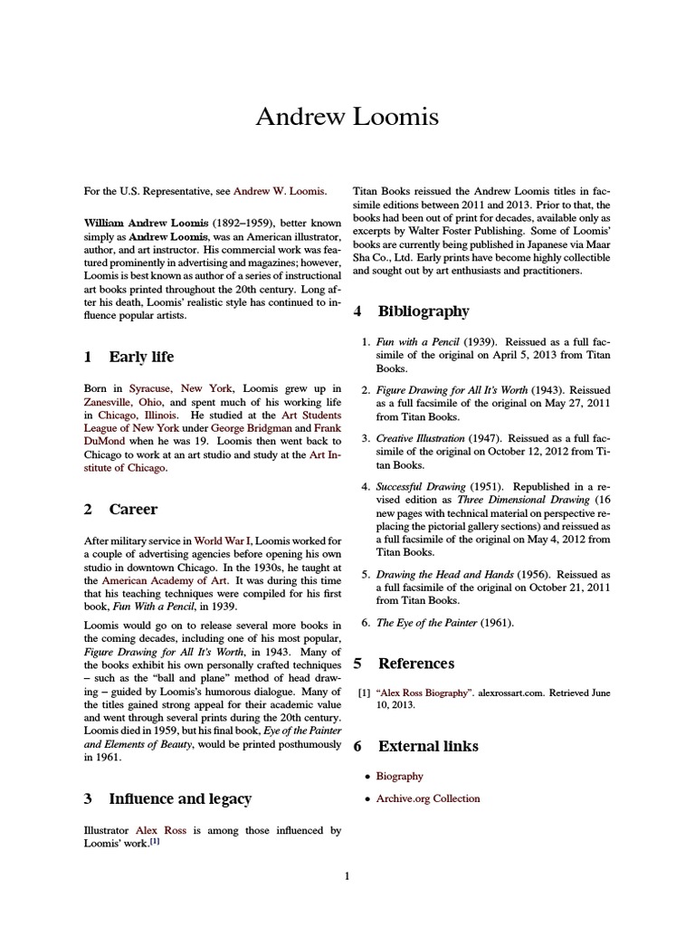 Andrew Loomis | PDF | Art Media
