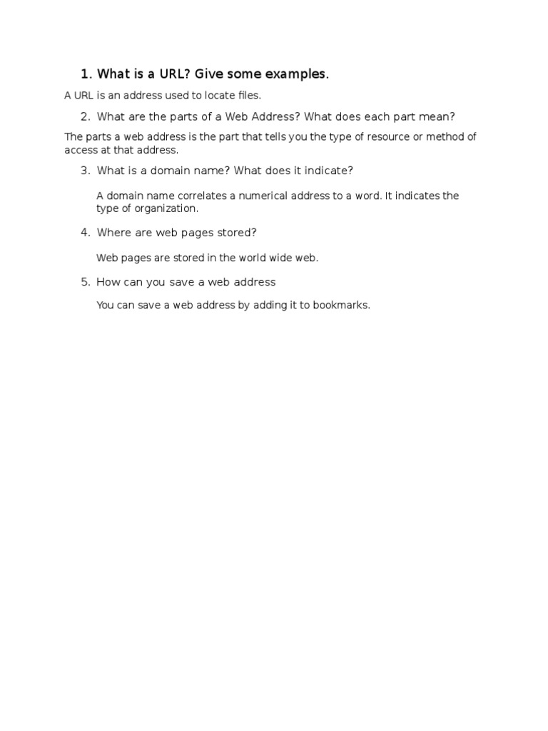 What Is A Url | PDF