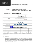 Hydrostatic Test Procedure For Underground Storage Tank | PDF | Leak ...