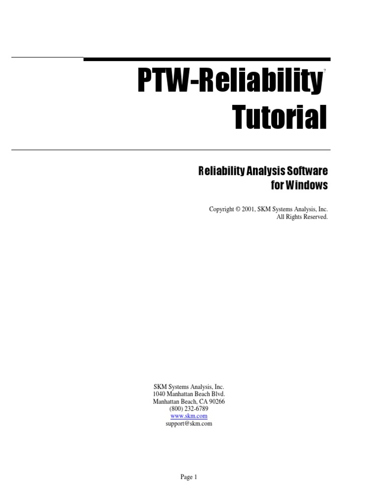 Tutorial - Reliability | PDF | Reliability Engineering | Electrical Engineering
