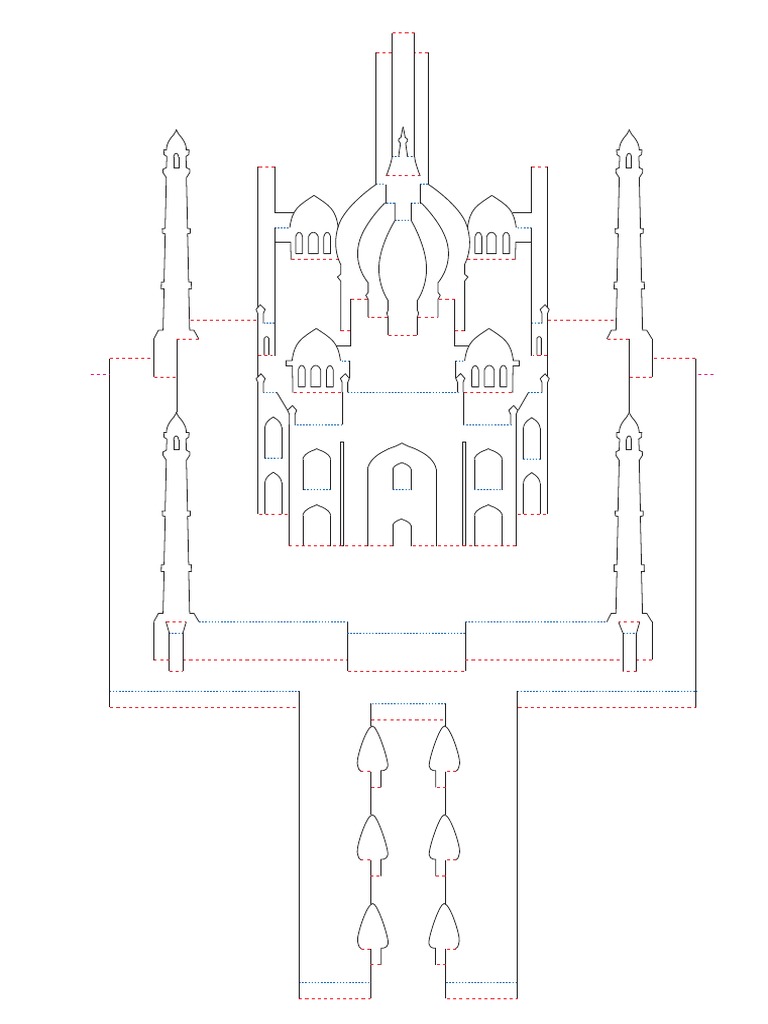 Taj Mahal Pop Up Card | PDF