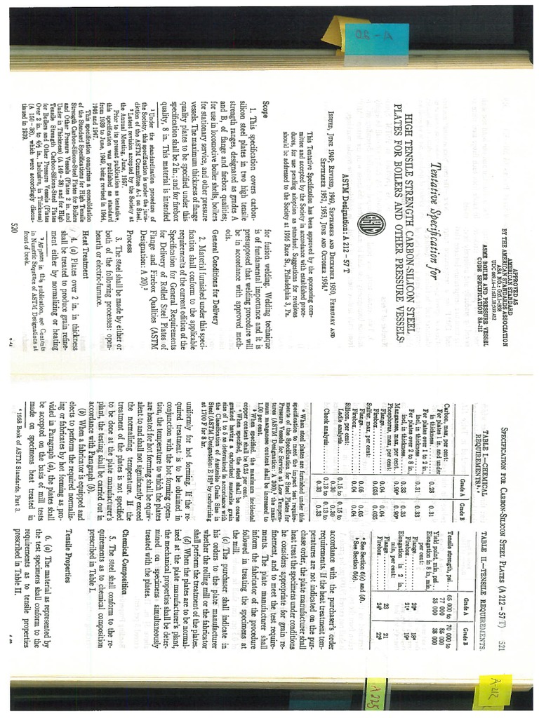 Astm A212 | PDF