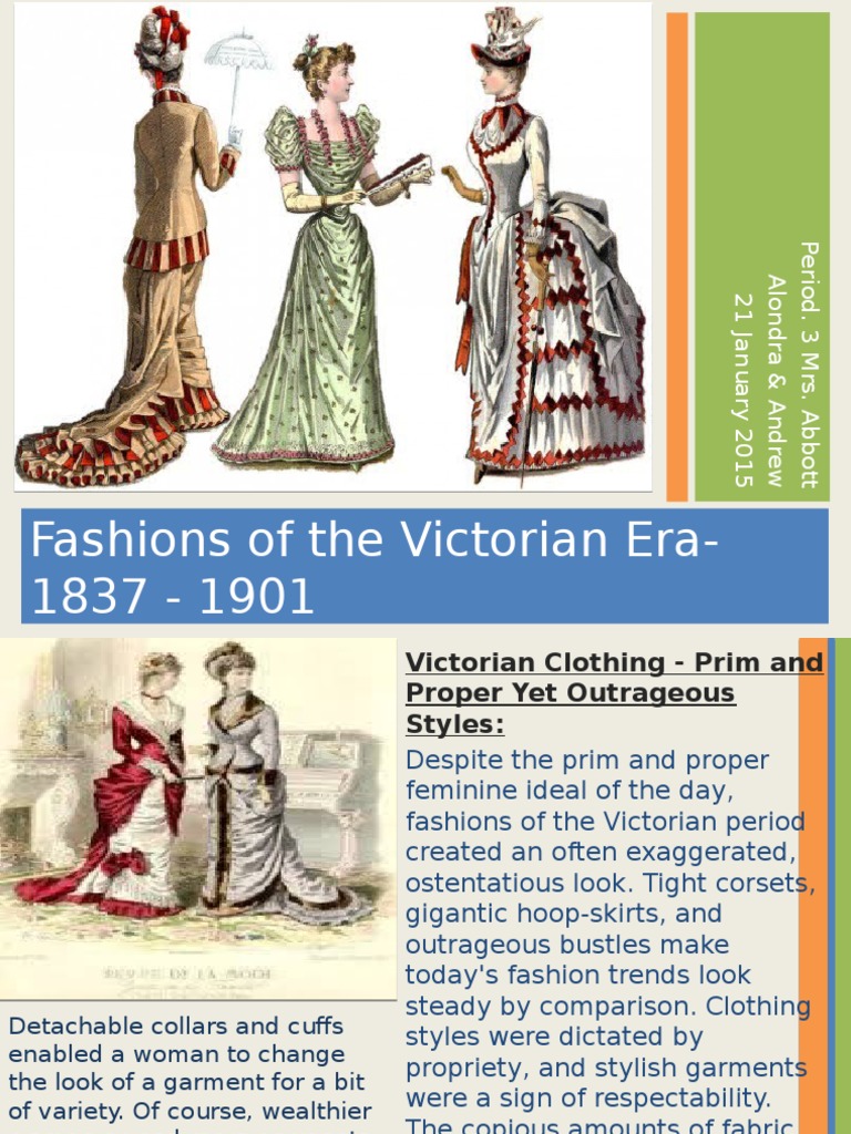 Victorian England 1837-1901 Research Project | PDF | Clothing | Fashion