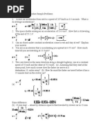 Past Board Exam Problems in Dynamics | PDF | Acceleration | Speed