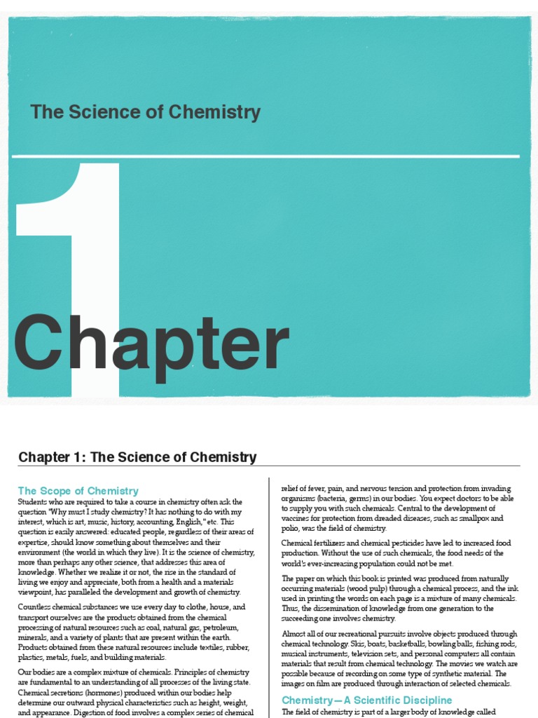 The Science of Chemistry | PDF | Experiment | Science
