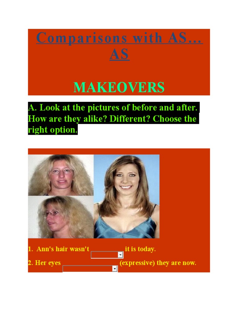 Comparisons With As | PDF