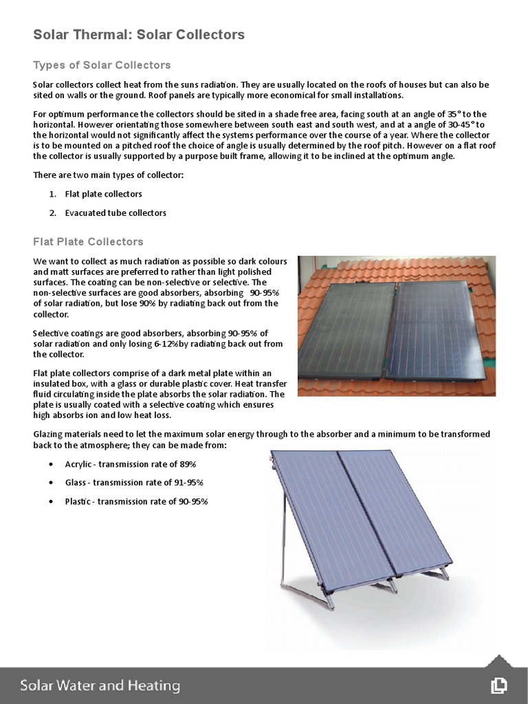 02 Solar Collectors | PDF | Solar Energy | Heat Transfer