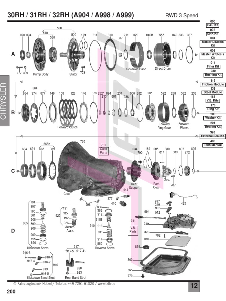 30rh 31rh 32rh A904 A998 A999 PDF | PDF | Automatic Transmission ...