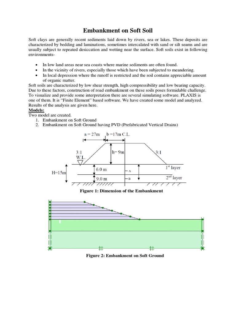 Embankment on Soft Soil | Levee | Sediment