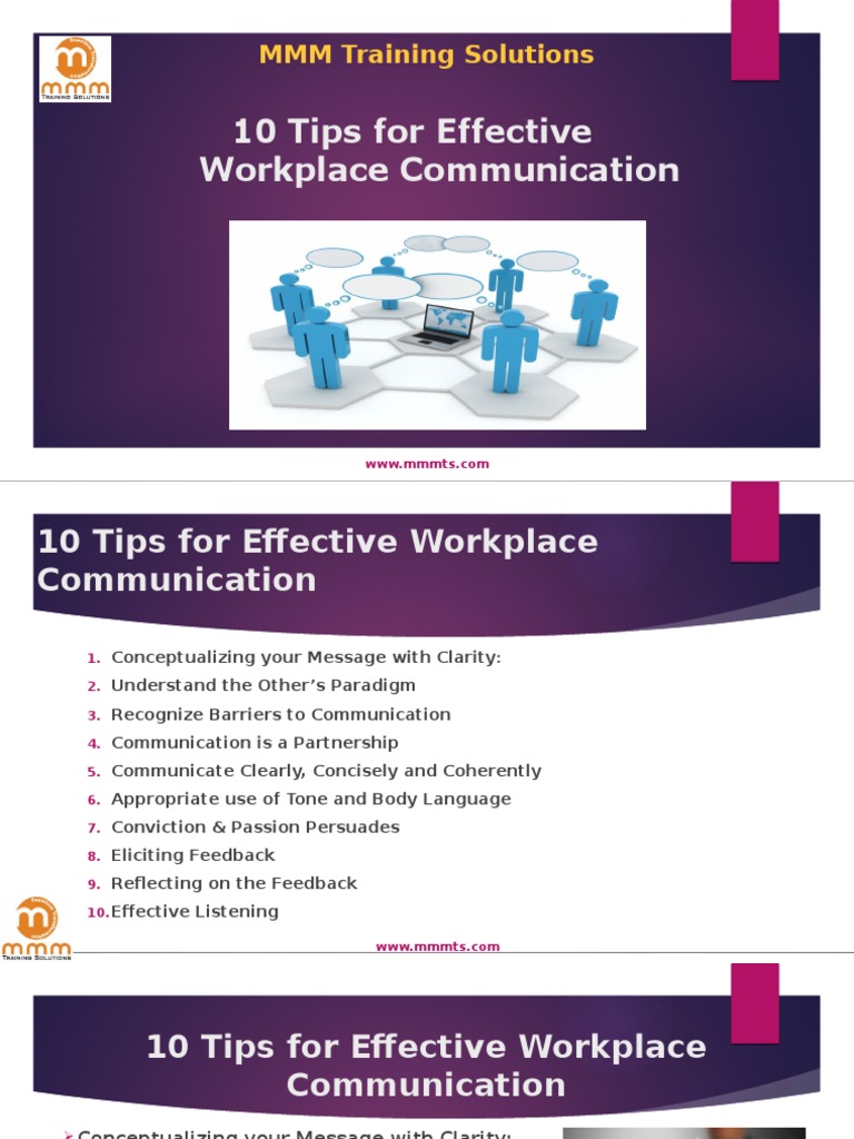 10 Tips On Communication Skills | PDF | Nonverbal Communication ...