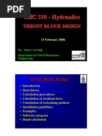 Thrust Block Calculation | PDF | Pipe (Fluid Conveyance) | Mechanical Engineering
