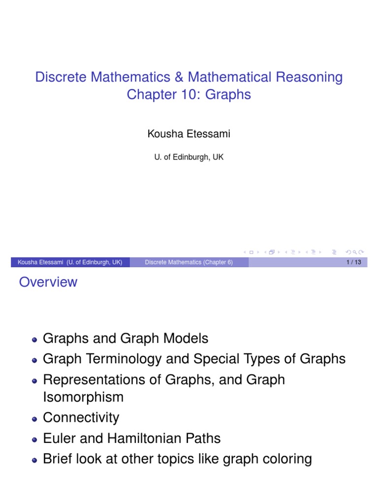 Ch10 Discrete Mathematics Direct Graph | PDF