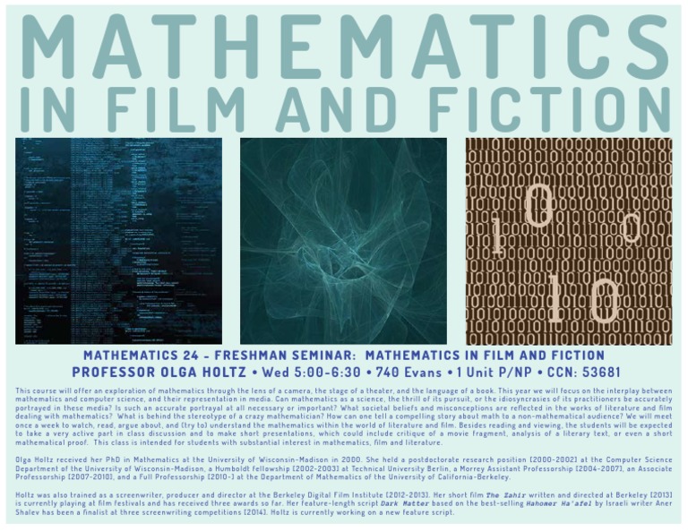 Math in Film and Fiction | PDF | Foreign Language Studies