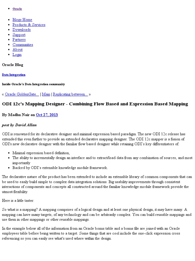 Reusable Mapping | PDF | Oracle Corporation | Databases
