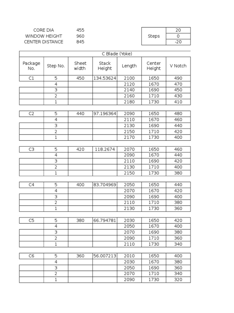 Vertical Step Lap Core | PDF | Technology & Engineering