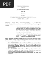 CONTOH NASKAH / DRAFT Peraturan Perusahaan | PDF